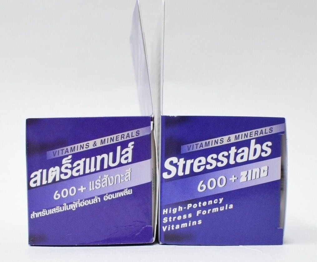 Stresstabs 600 + Zinc Vitamin + Minerals High Potency Stress Formula M ...