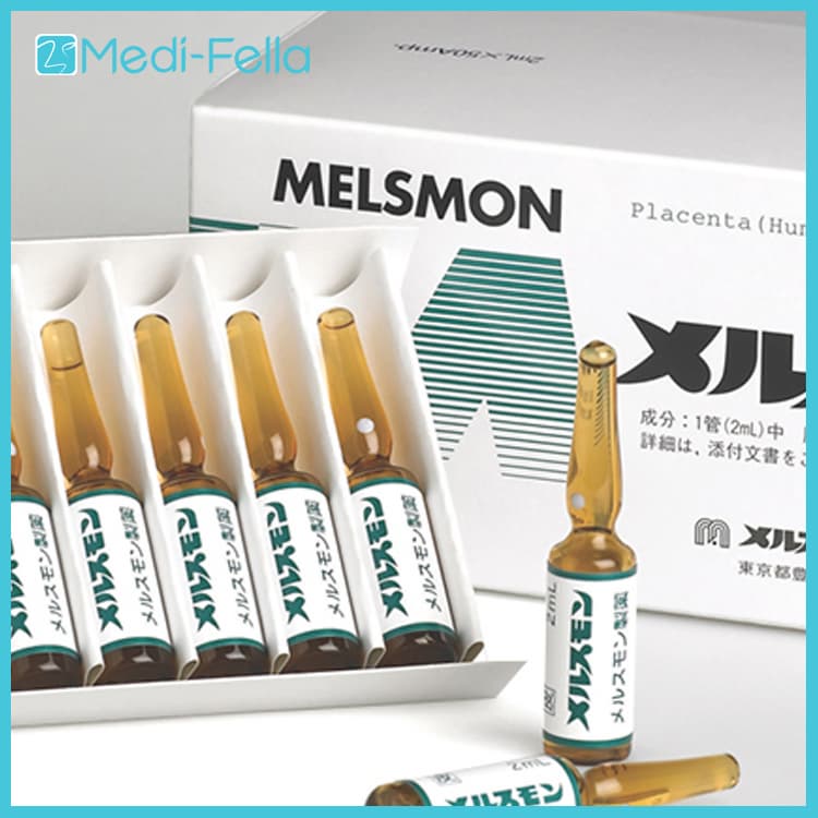 Melsmon Placenta (Human) 2ml x 50 Vial (Original Japan) Anti-Aging For ...