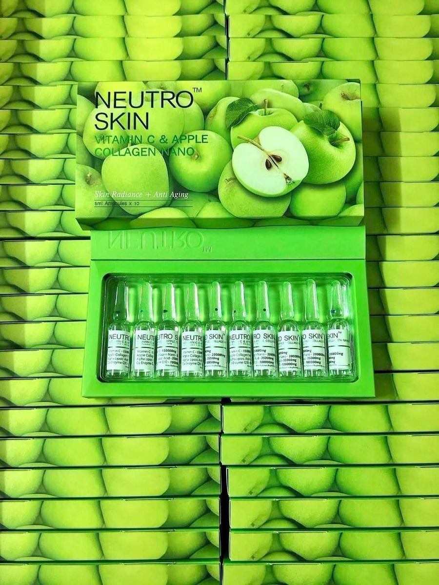 Neutro Skin Vitamin C apple Collagen Nano 1 Box 10 Vials – Quality item ...