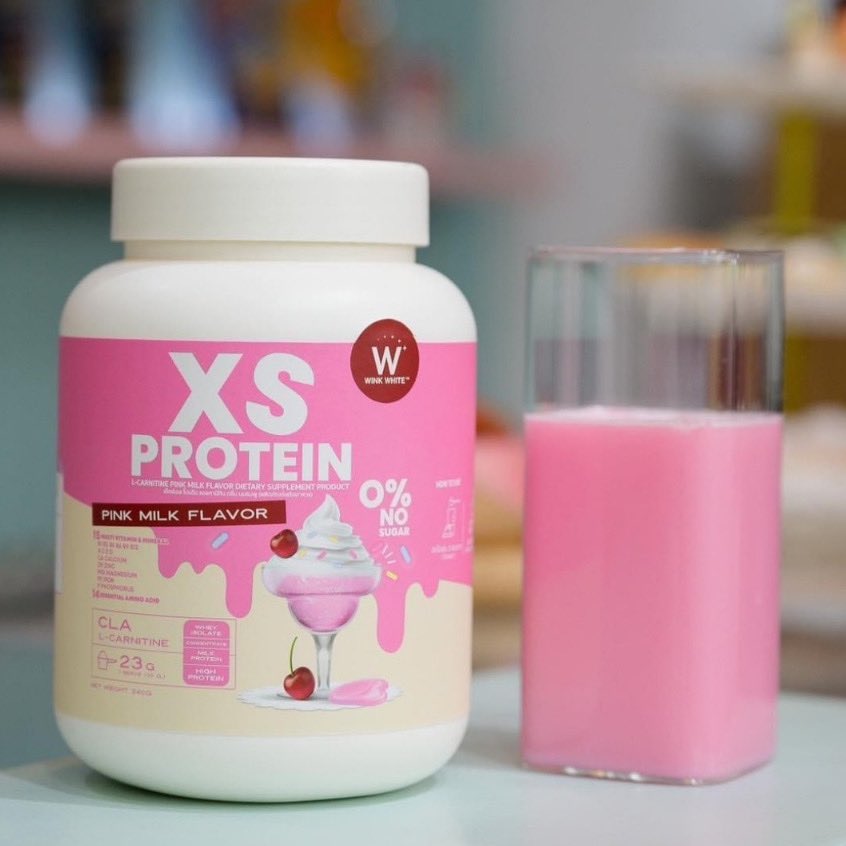 Wink White XS Protein Dietary Supplement Pink Milk Flavor Weight Contr ...