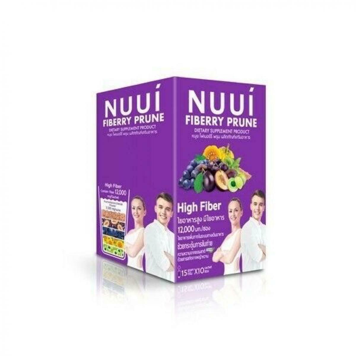 14X NUUI Fiberry Prune High Fiber Dietary Supplement Natural extracts ...