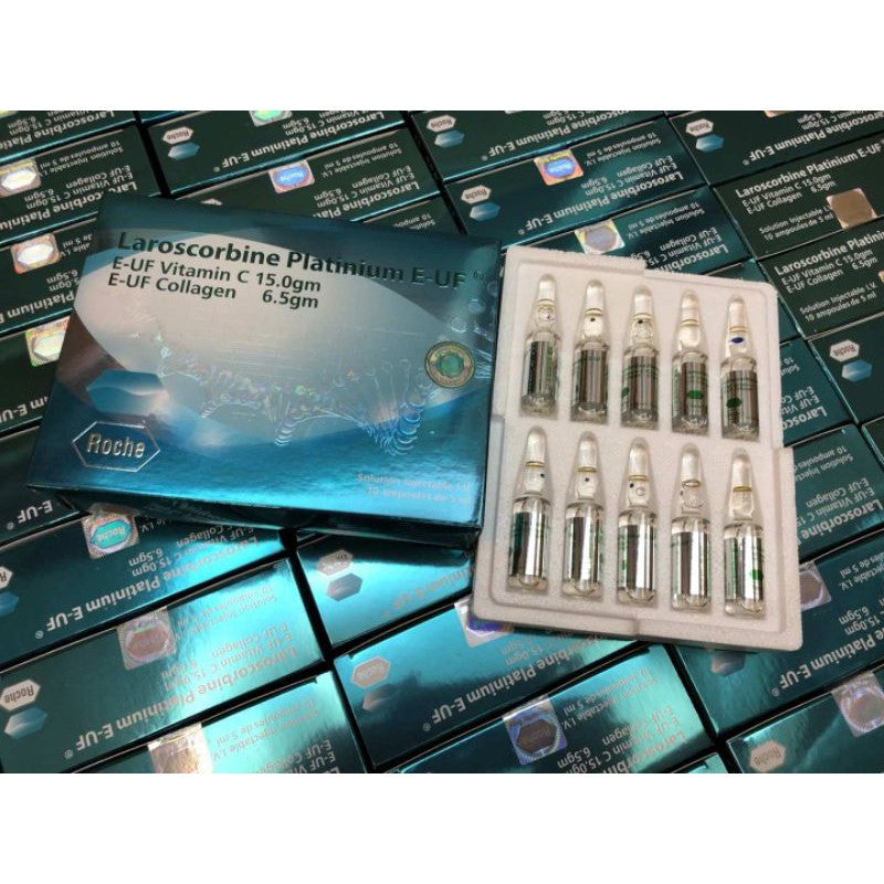 NEW ROCHE LAROSCORBINE PLATINIUM E-UF VITAMIN C 15.0 GM + COLLAGEN 6.5 ...