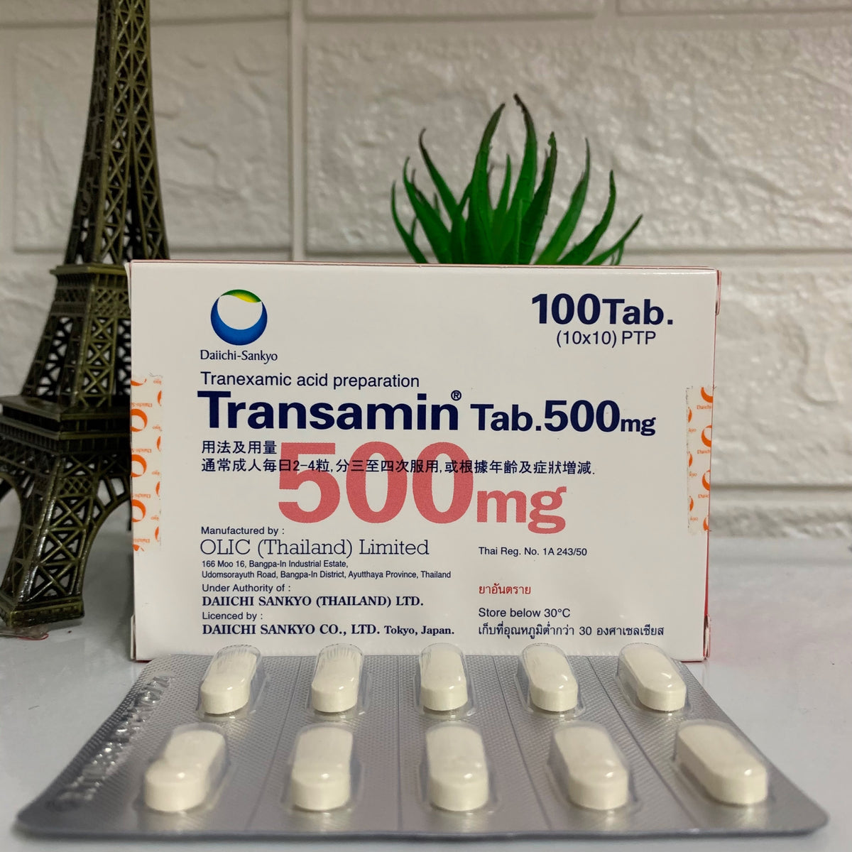 TRANSAMIN TABLET 500 MG WHITENING CAPSULES REDUCE MELANIN – Quality ...
